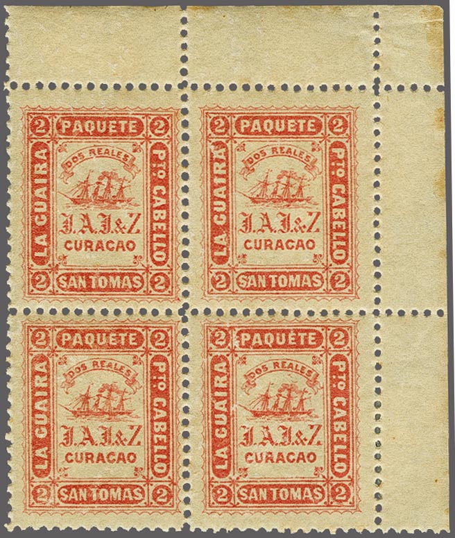 Stamp Auction - Netherlands and Former Territories Curaçao Private Ship ...