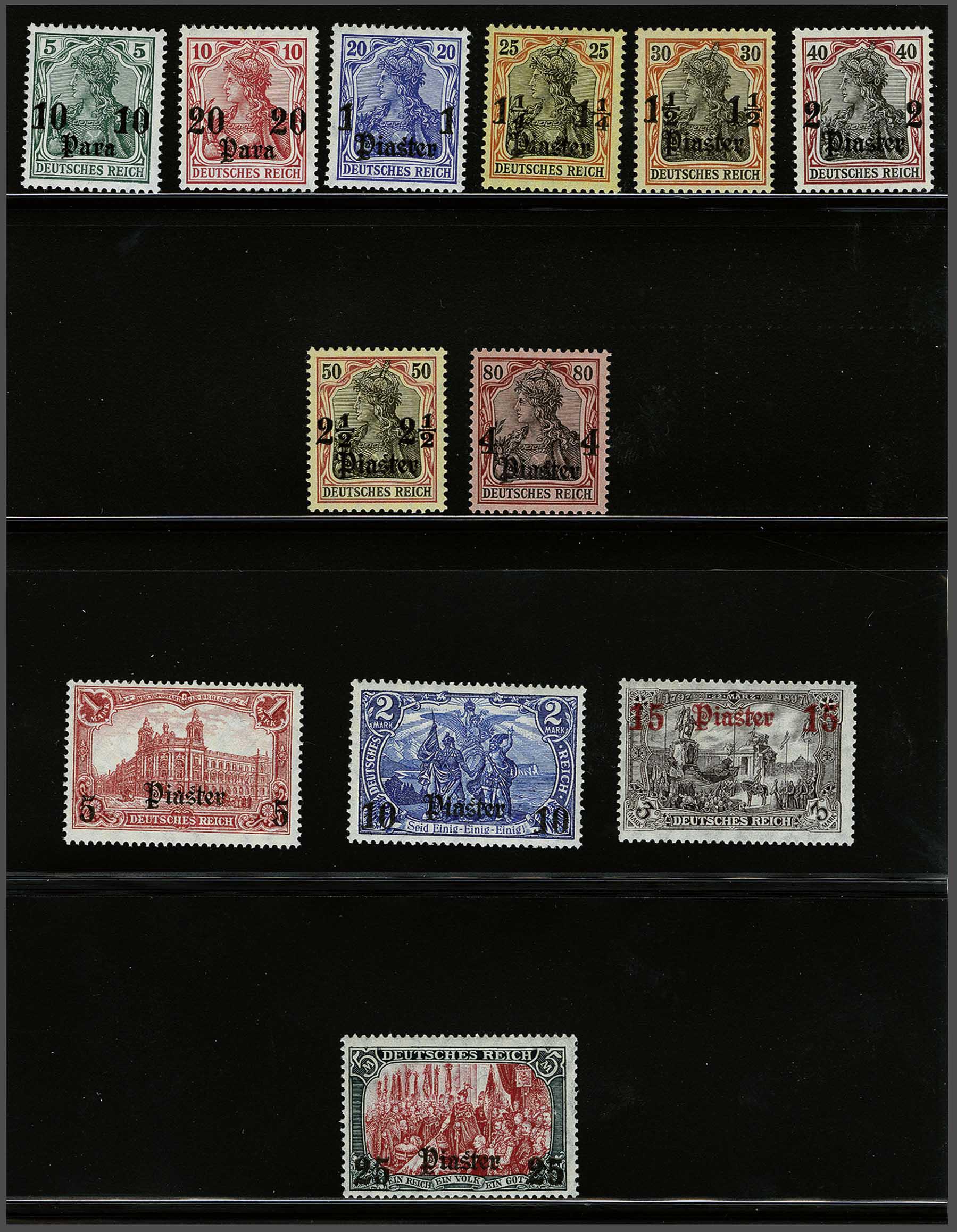 Stamp Auction - Germany and former colonies German Post Office in ...